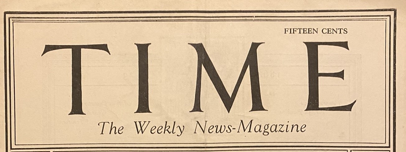 The Dawn of TIME: The Magazine Turns 100 | The New York Historical