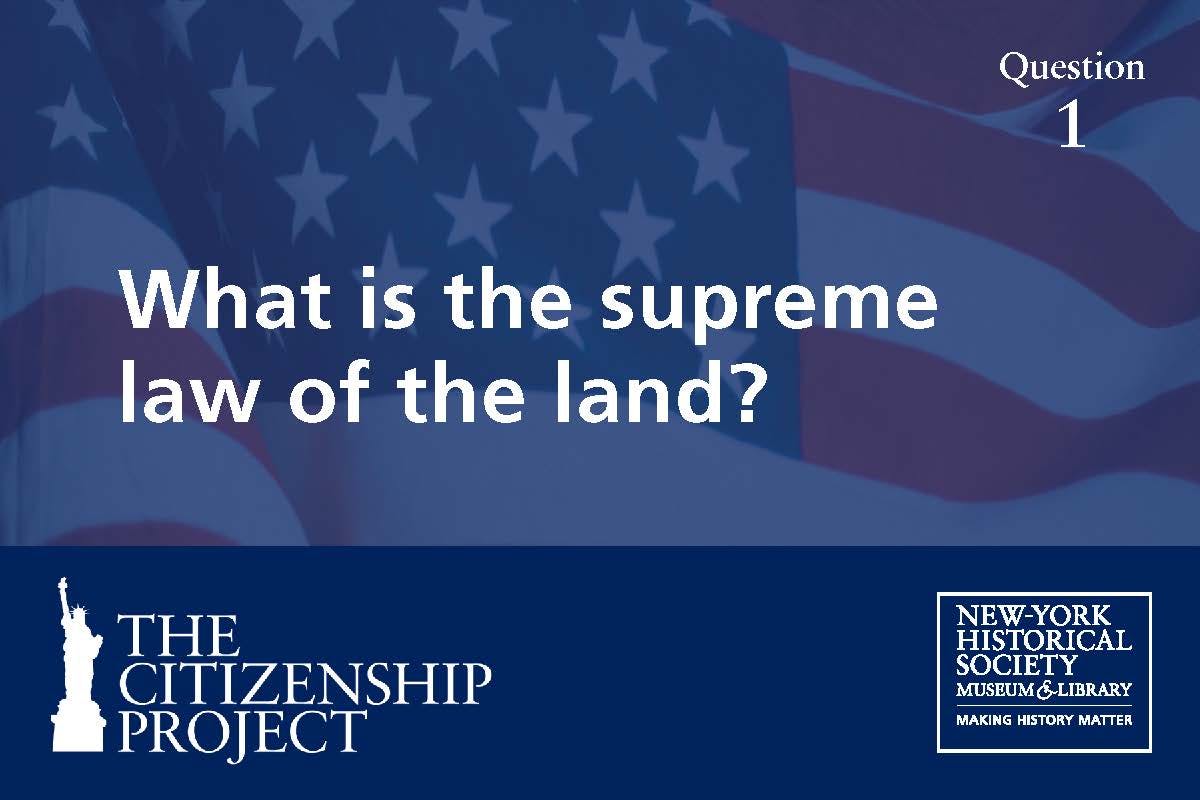 Citizenship Project | Study Materials | The New York Historical