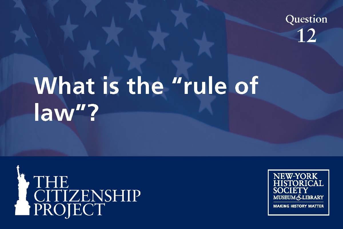 Citizenship Project | Study Materials | The New York Historical